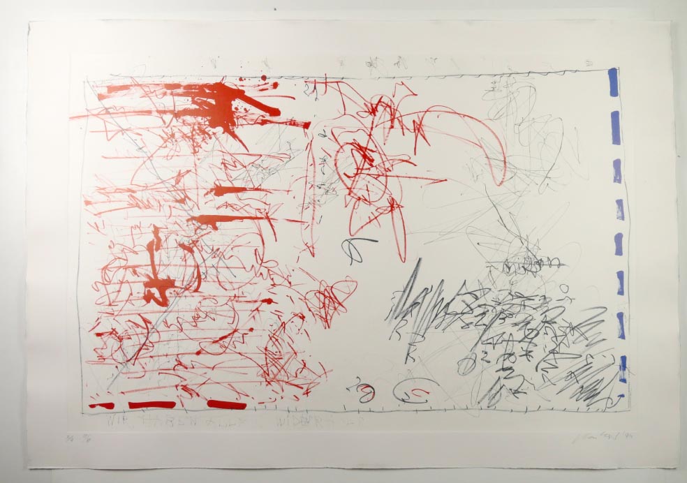 Andràs MÁRKOS - das Haus von Madame Luca III - Farbradierung aus 1994 ...